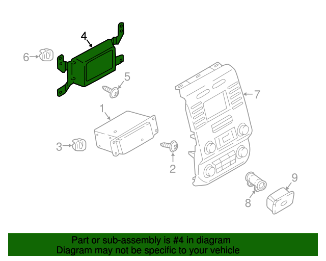 HC3Z-10D885-CA - Display Unit 2017-2022 Ford | Big 3 Auto Parts