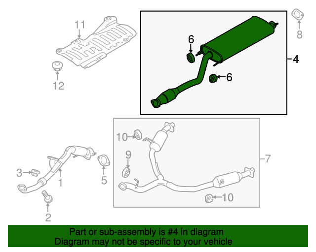 2013-2019 Hyundai Catalytic Converter 28600-B8150 | OEM Parts Online