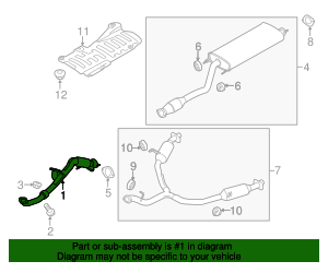2013-2019 Hyundai Front Pipe 28610-2W130 | OEM Parts Online