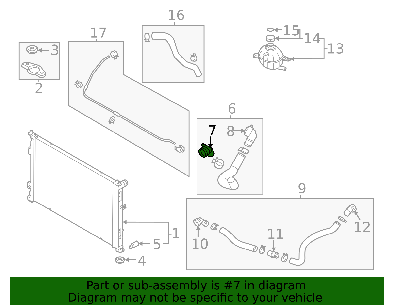25485-P2500 - Radiator Coolant Hose Adapter 2021-2025 Kia | Kia.Parts