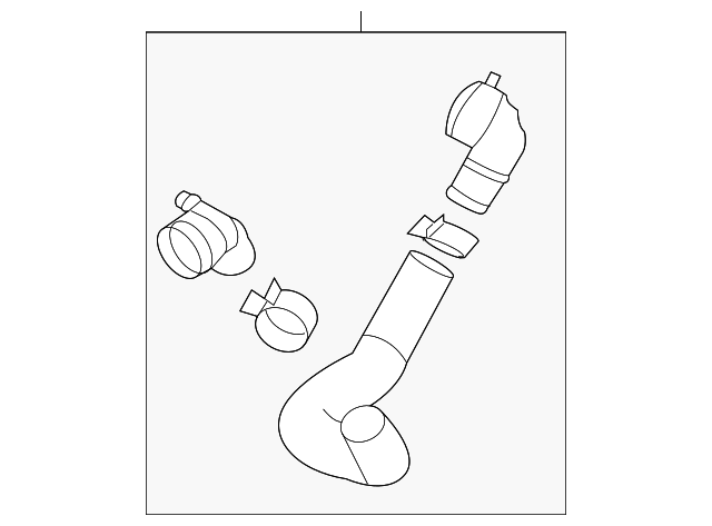 25414-R5500 - Upper Hose 2021-2025 Kia Sorento | Kia.Parts Store