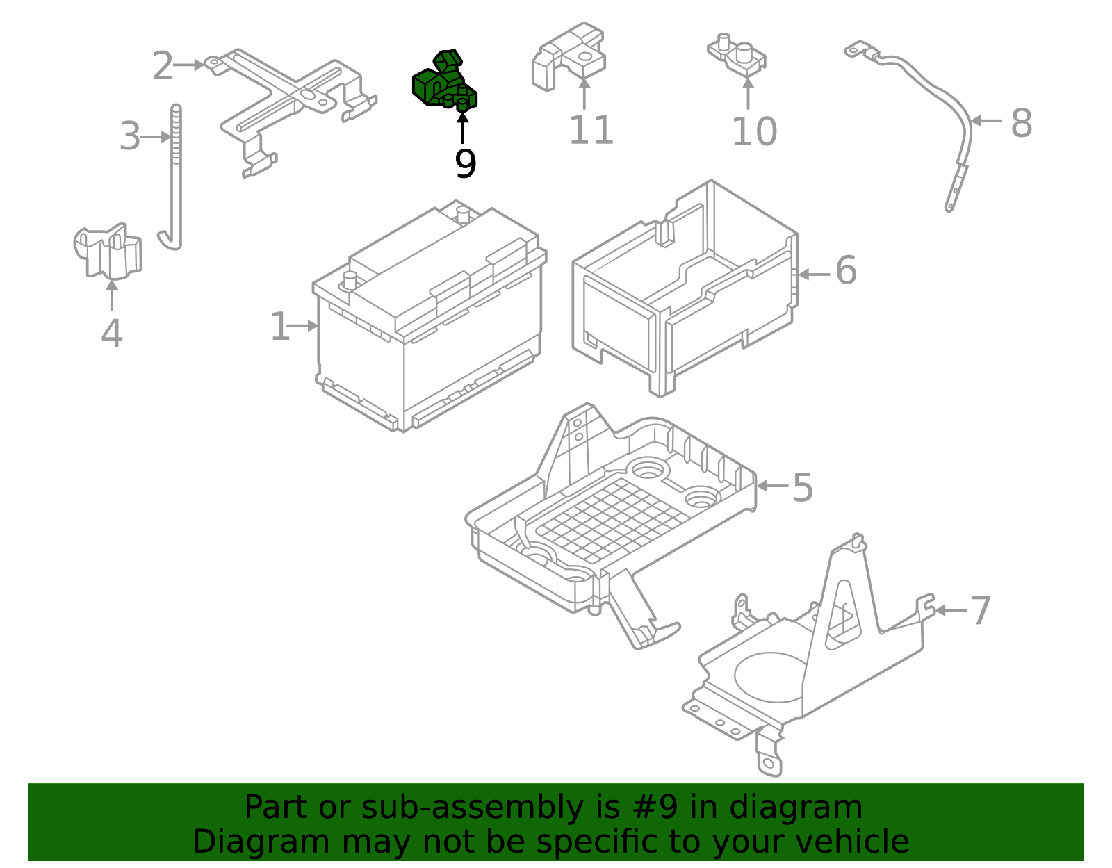 2021-2025 Nissan Battery Current Sensor 244G0-7LT0A | Nissan RVA