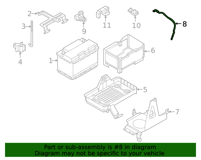 Cable Assembly Battery Earth 24080-6RH0A | OEM Parts Online
