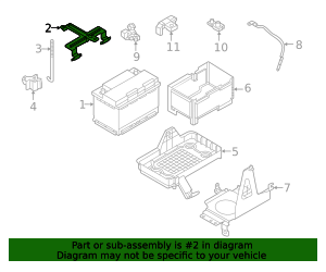64866-6RA0B - Hold Down 2021-2024 Nissan Rogue | Nissan Parts ...