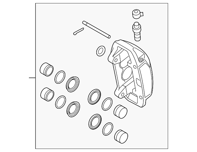 2019-2020 Genesis G80 Caliper Kit Brake Left-hand 58180-B1A40 | OEM ...