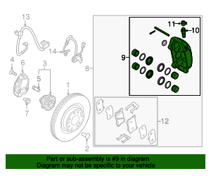 2019-2020 Genesis G80 Caliper Kit Brake Left-hand 58180-B1A40 | OEM ...