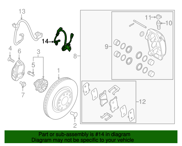2015-2020 Hyundai Front Speed Sensor 59830-B1030 | OEM Parts Online
