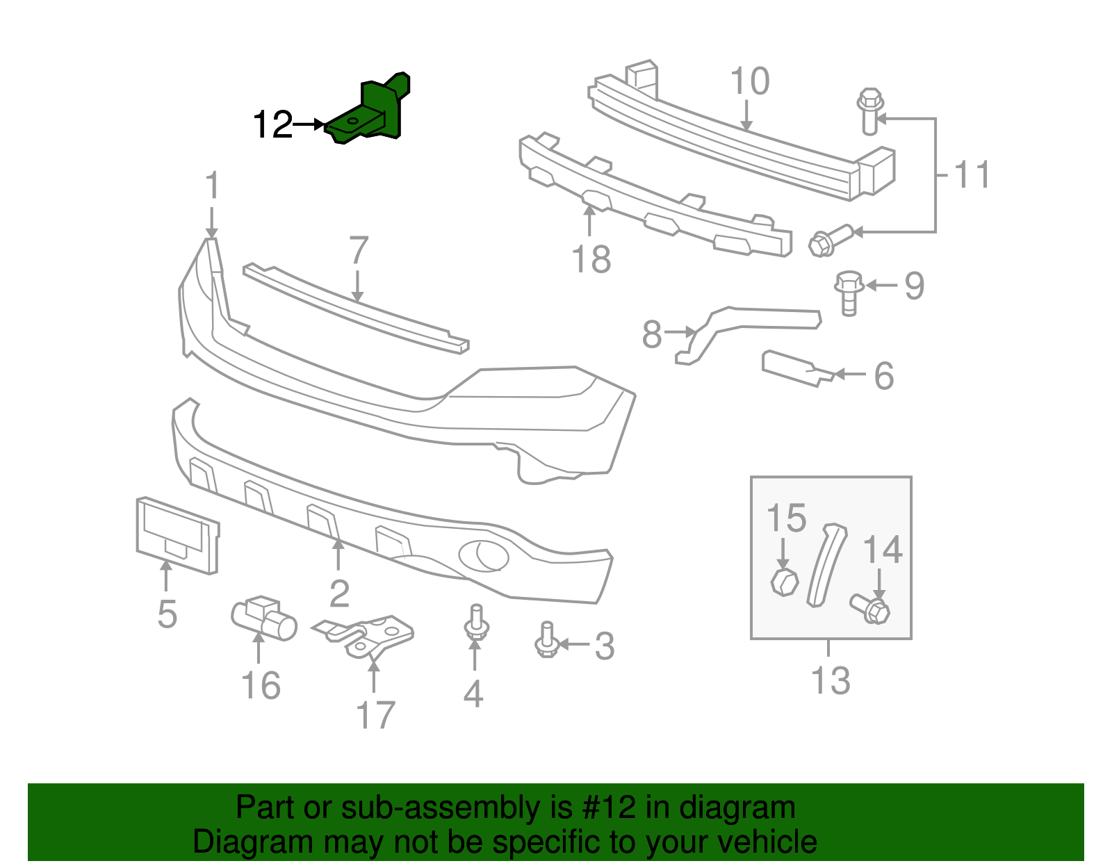 71142-SWA-A00ZZ - 2007-2011 Honda CR-V - Stay R Front Bumper Beam | All ...