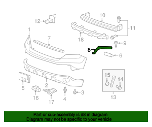71190-SXS-A00 - 2007-2011 Honda CR-V - Beam L Front Bumper (Upper ...