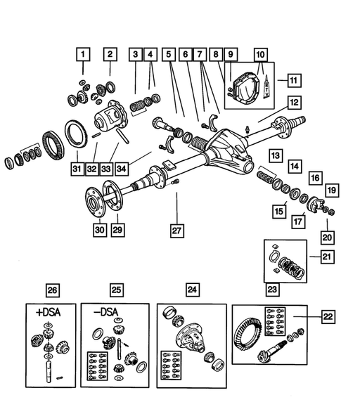 Differential and Housing for 2001 Dodge Ram 1500 | OEM Parts Online