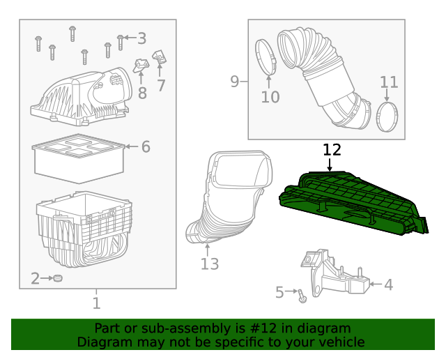 68321028AA - Ambient Air Duct - 2019-2020 Mopar | Mopar Parts Canada