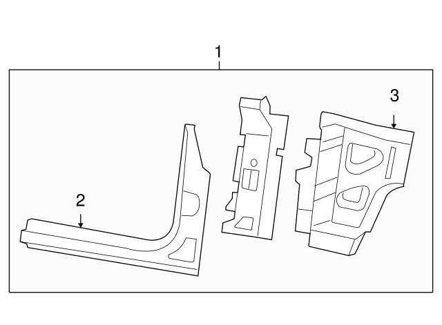 2007-2018 Jeep Front Pillar - Driver's Side (LH) 55397011AE ...