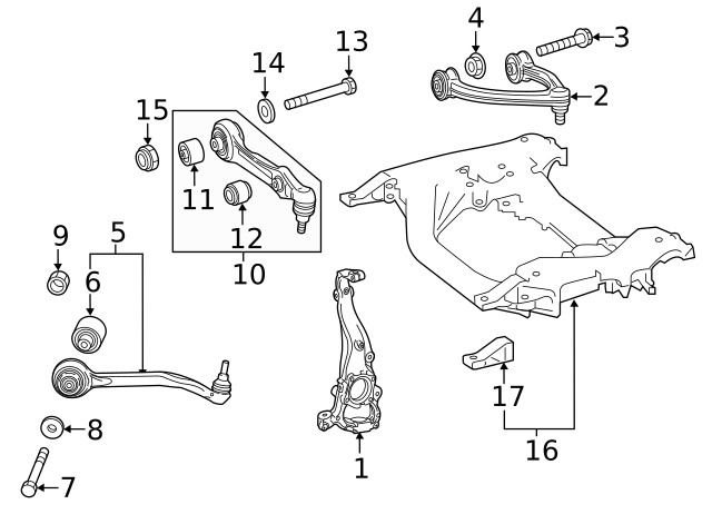 2014-2021 Mercedes-Benz Lateral Arm Bushing 222-333-14-00-64 ...