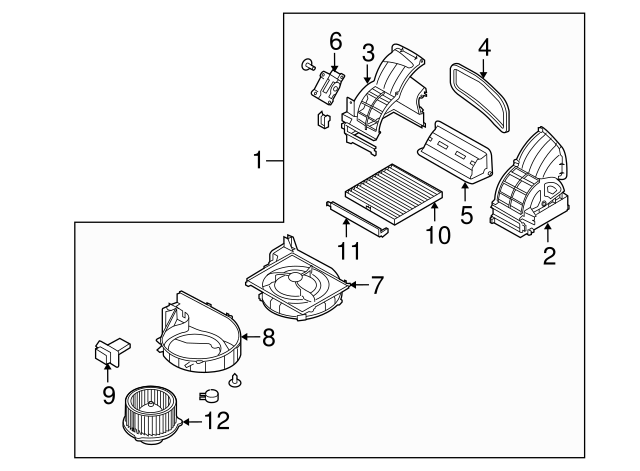 97113-1M000 - Blower Motor 2010-2013 Kia | Kia.Parts Store
