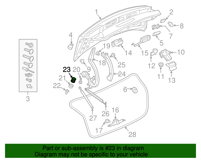 2012-2023 Audi Overslam Bumper Cap 8K5-827-261 | Audi USA Parts
