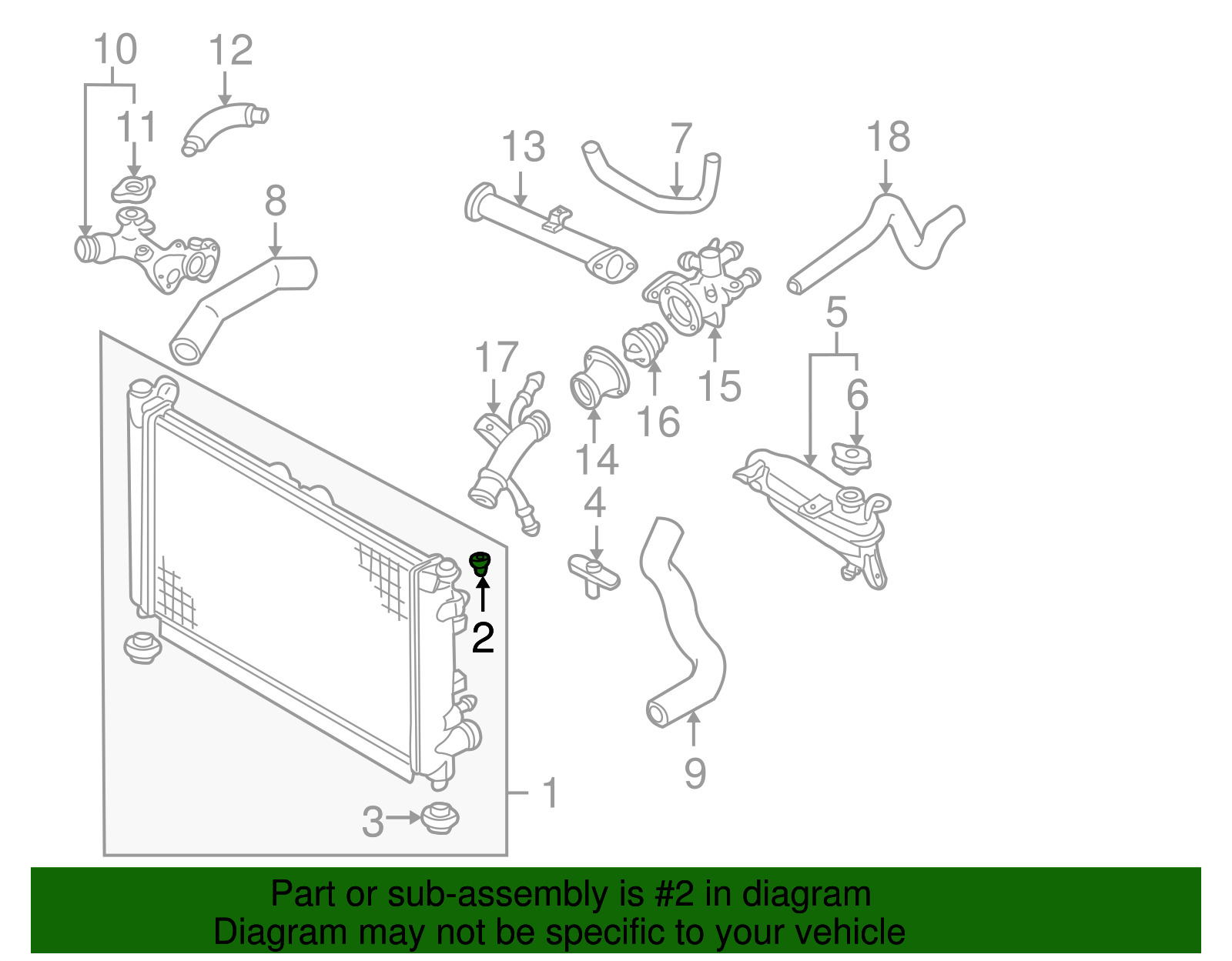 1995-2002 Mazda Millenia 1995-2002 Mazda Millenia - Radiator Upper ...
