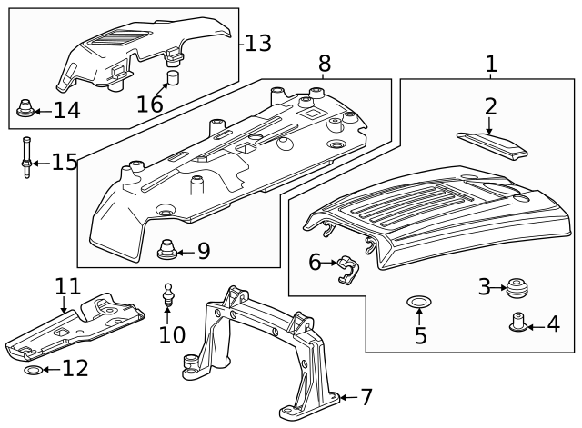 2022-2024 Cadillac CT4 Bracket 12732974 | GM Parts Center