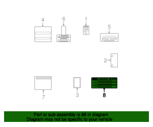 0K52Y-69014 - Tire Info Label 2002-2005 Kia Sedona | Kia.Parts Store