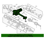 2011-2018 Porsche Cayenne Drive Axle Assembly 958-349-011-7X | Porsche ...
