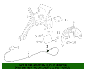 2019-2024 Toyota Fuel Filler Door Release Cable Clip 77377-0R040 ...