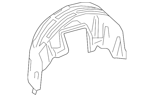 2019-2023 Toyota Wheelhouse Liner 65637-0R020 | Toyota Parts Center