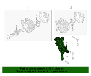 2017-2021 Volkswagen Alternator Bracket 06L-903-143-K | QuirkParts