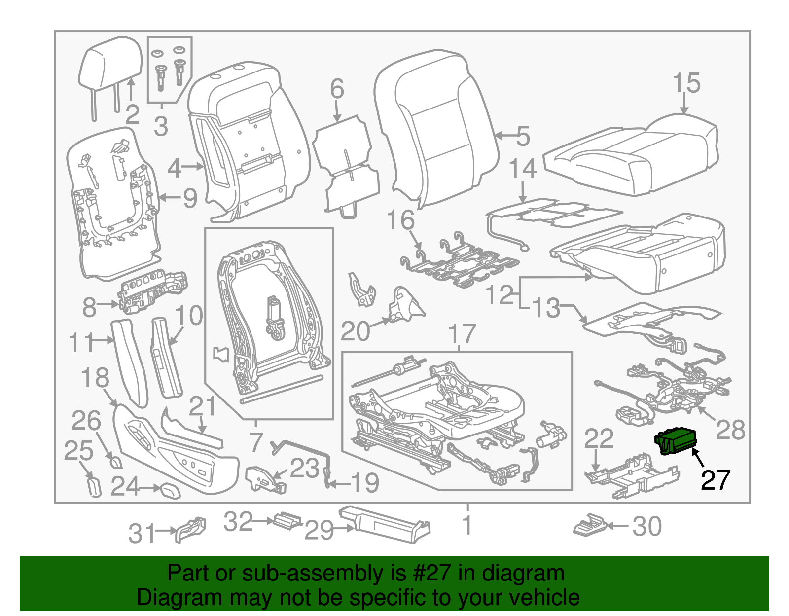 2017-2020 GM Front Seat Heater Control Module 13510340 | GM Parts Center