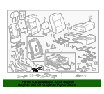 2013-2020 GM Front Passenger Side Seat Adjuster Switch 23247098 GM ...
