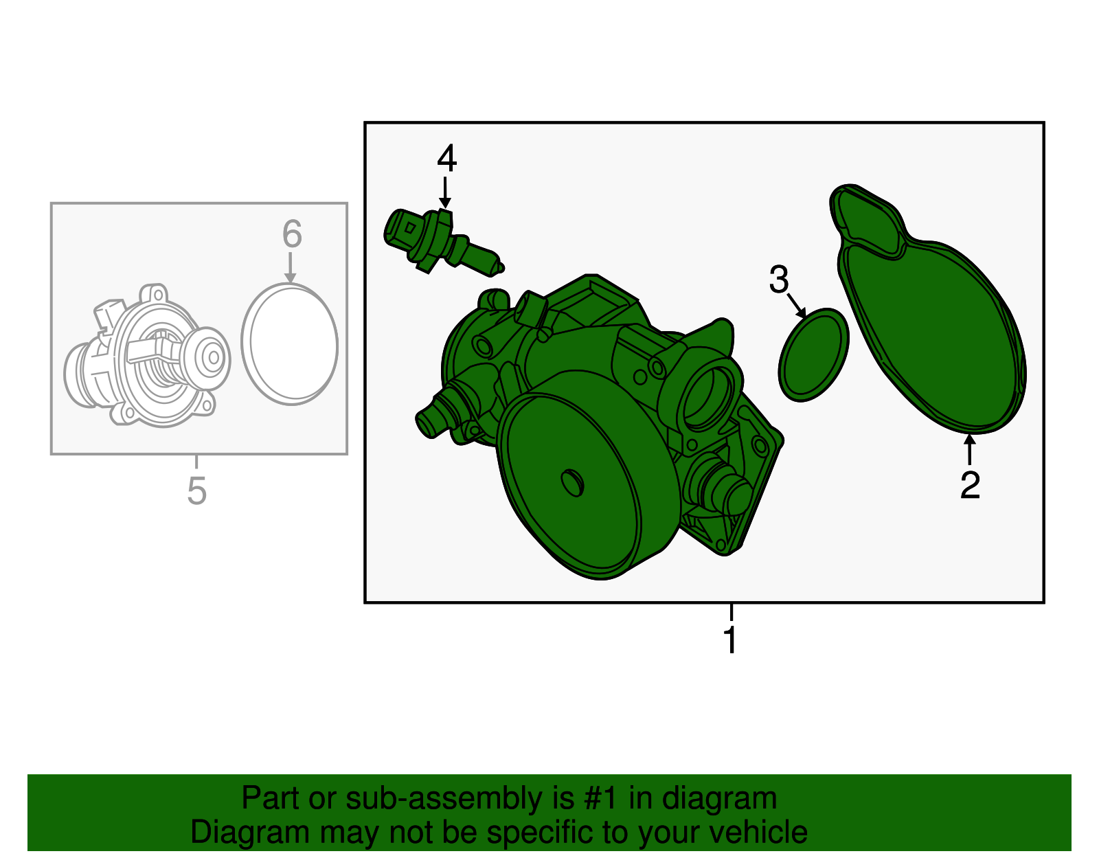11537843738 - 2012-2019 BMW Water Pump (11-53-7-843-738) | BMW of South ...