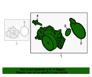 11537843738 - 2012-2019 BMW Water Pump (11-53-7-843-738) | BMW of South ...