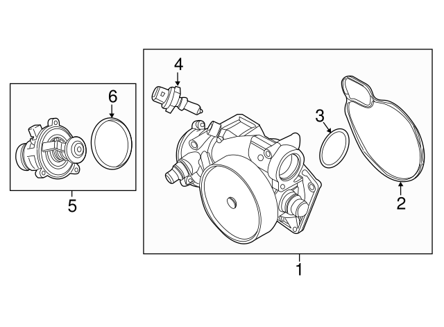 11537843738 - 2012-2019 BMW Water Pump (11-53-7-843-738) | BMW of South ...