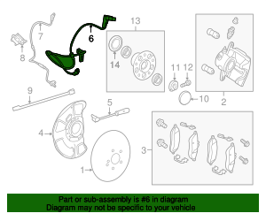 2012-2013 Mercedes-Benz CLS 63 AMG® Wear Indicator Harness 212-540-22 ...