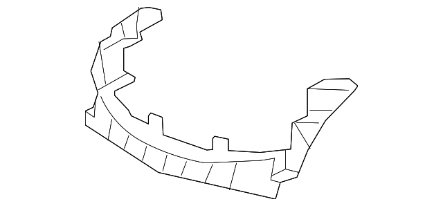 2008-2012 Buick Enclave Front Bumper Fascia Upper Support 25846047 GM ...