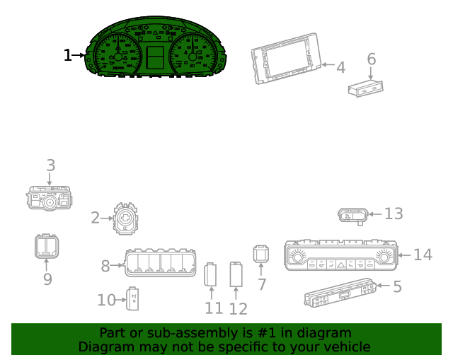 9079001004 - Cluster 2019-2021 Mercedes-Benz | Mercedes-Benz USA Parts