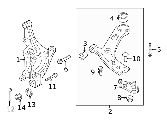 51710-S9000 - Steering Knuckle 2020-2024 Hyundai Palisade ...