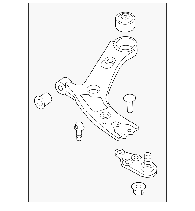 Genuine Lower Control Arm for 2020-2024 Hyundai Palisade | Part# 54501 ...
