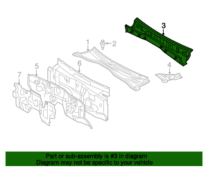 55700-04330 - Cowl Top Panel - 2016-2021 Toyota Tacoma | nashuatoyota