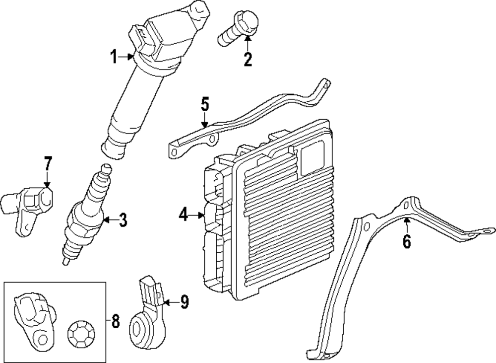 2024-2025 Toyota Grand Highlander Engine Control Module (ECM) 89661 ...