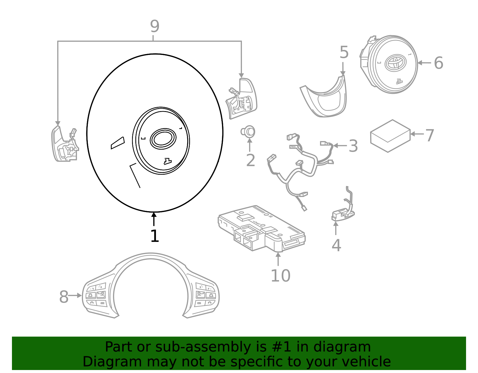2020-2024 Toyota GR Supra Steering Wheel 45100-WAA01 | Toyota Parts Center