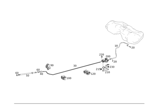 Fuel Lines, Gasoline Vehicle for 2014 Mercedes-Benz E 350 | Mercedes ...