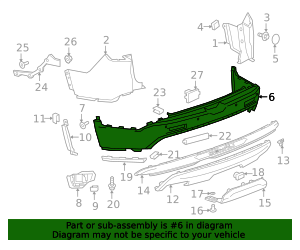 2020 GMC Acadia Rear Bumper Cover 84769844 | Paradise GM Parts