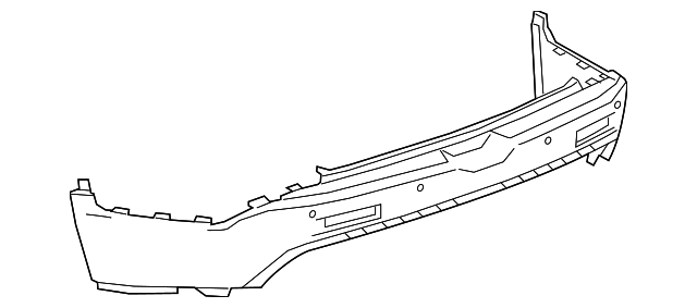 2021-2023 GMC Acadia Primed Rear Bumper Lower Fascia 85005007 GM ...