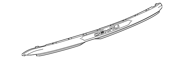 2020-2023 GMC Acadia Rear Bumper Cover Lower Molding 84249060 GM ...