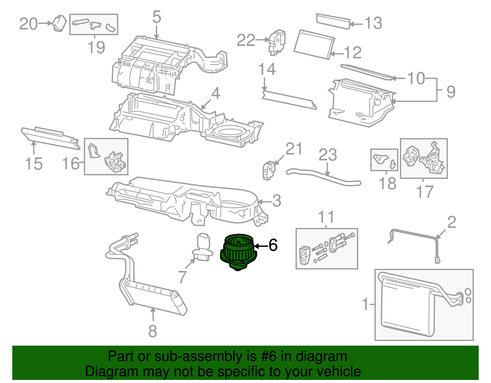 2005-2015 Toyota Tacoma HVAC Blower Motor (Lower) 87103-04044 | Toyota ...