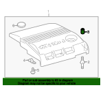 90176-A0003 - Engine Cover Nut 2001-2008 Toyota | Longo Toyota Parts