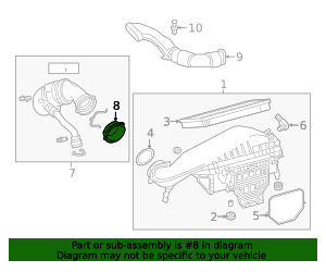 2019-2023 Mercedes-Benz Engine Air Intake Hose Adapter 274-094-01-51 ...