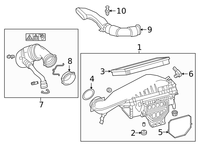 274-094-01-51 - Engine Air Intake Hose Adapter 2019-2023 Mercedes-Benz ...