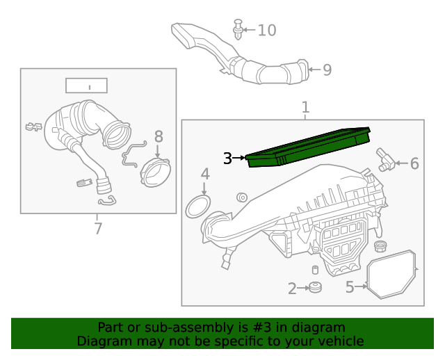254-094-02-00-64 - Air Filter 2022-2024 Mercedes-Benz | AutoNation Parts