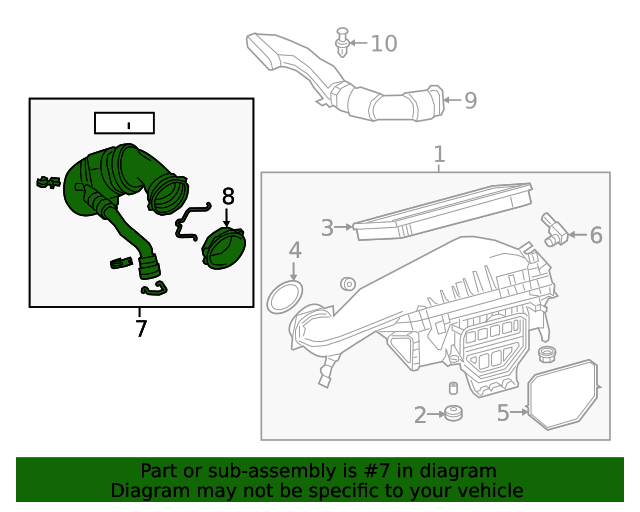 264-090-51-00-64 - Air Duct 2019-2023 Mercedes-Benz | Mercedes-Benz USA ...