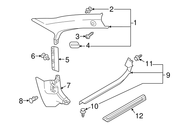 2016-2020 Audi TT Quattro Sill Plate 8S0-853-491-9B9 | Audi OEM Parts